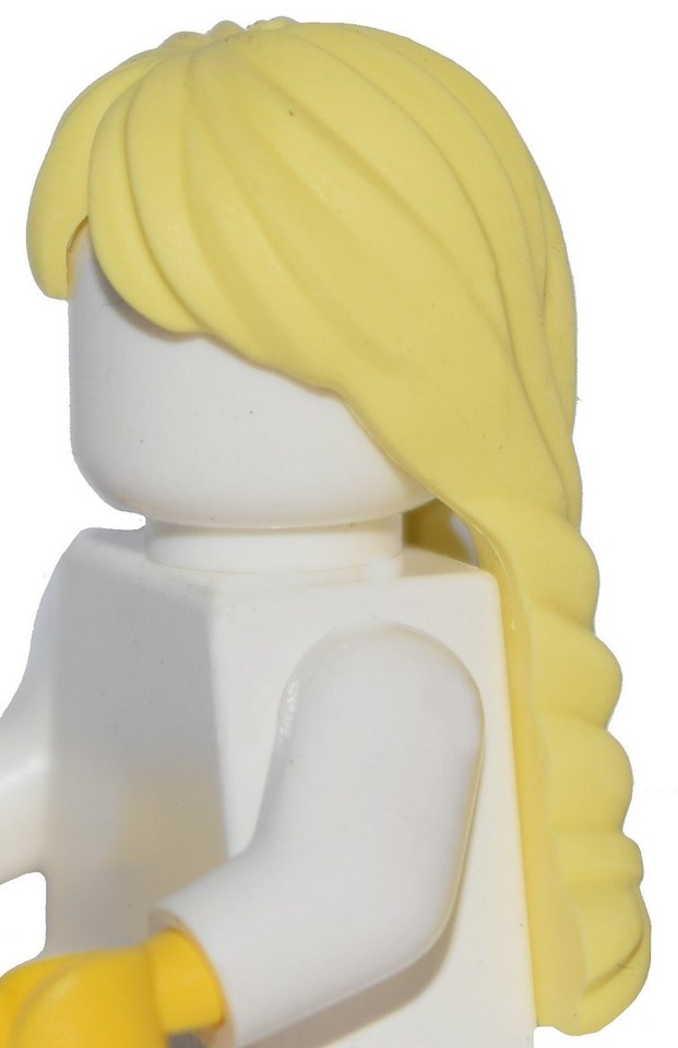 ☀️NEW Lego Minifig Hair Girl Long BLONDE Female Braided Yellow Ponytail ...