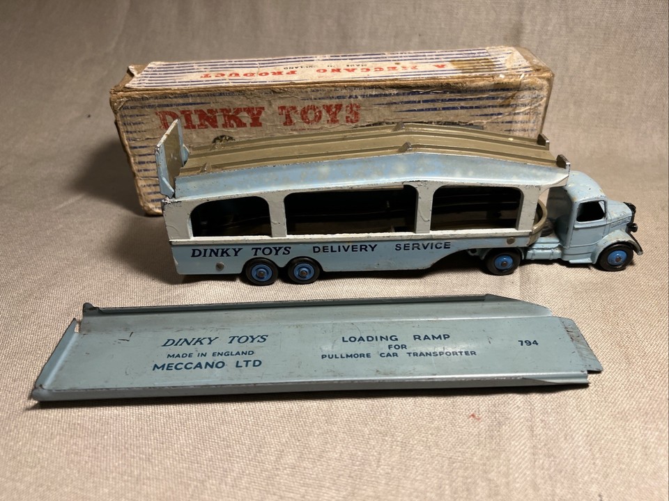 DINKY TOYS 982 PULLMORE CAR TRANSPORTER & RAMP - in original BOX | eBay UK