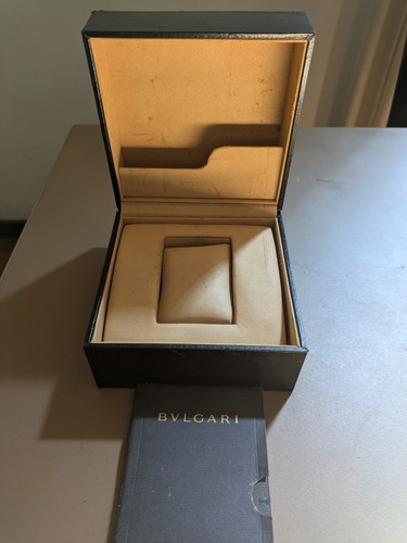 Bvlgari Watch Box In Pelle Nera Completa Di Libretto E Garanzia Made In ...