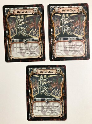 Bushi Dojo (3) L5R Legend of the Five Rings CCG Forbidden Knowledge ...