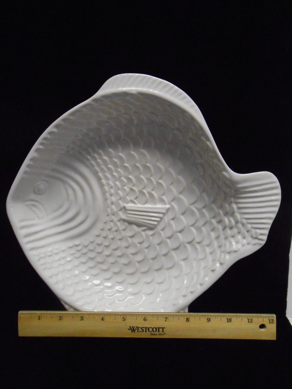 DELTIS Fish Shaped Casserole Baking Dish Large White from Portugal 12 ...
