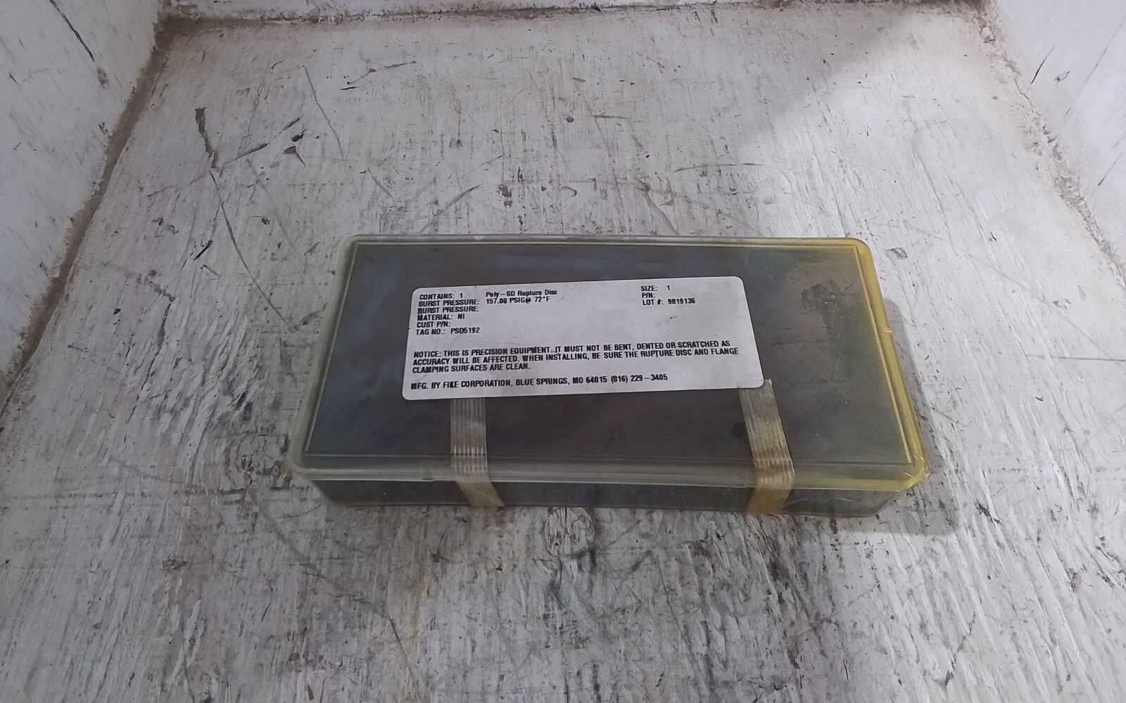 Fike POLY-SD Rupture Disc 1", 9819136 (C12A) | eBay
