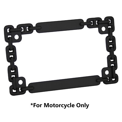 3D CHAIN BLACK METAL MOTORCYCLE LICENSE PLATE FRAME FOR TRIUMPH | eBay