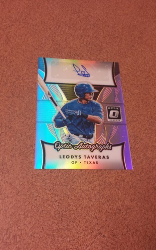2017 Donruss optic Autographs Leody Taveras Autographed rookie card ...