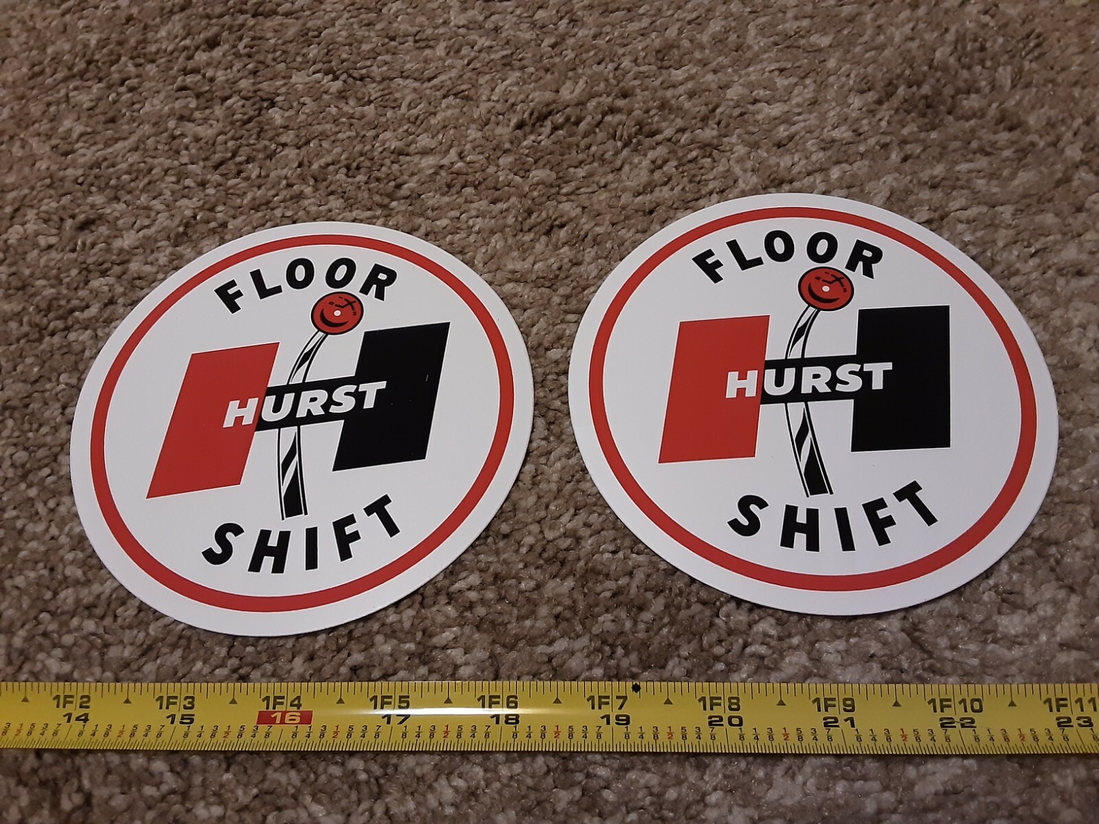 Lot of 2 Hurst Shifter Racing Decals Stickers NHRA Hot Rod Gasser Retro ...