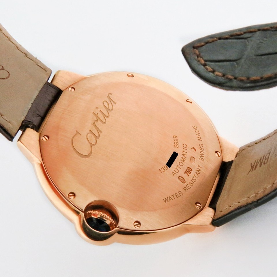 Cartier 2999 Ballon Bleu Large Automatic 18K Rose Gold W6900651 Watch ...