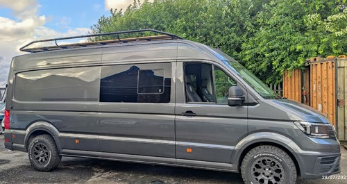 Retro Roof Rack - Volkswagen Crafter & MAN TGE & Mercedes Sprinter LWB ...