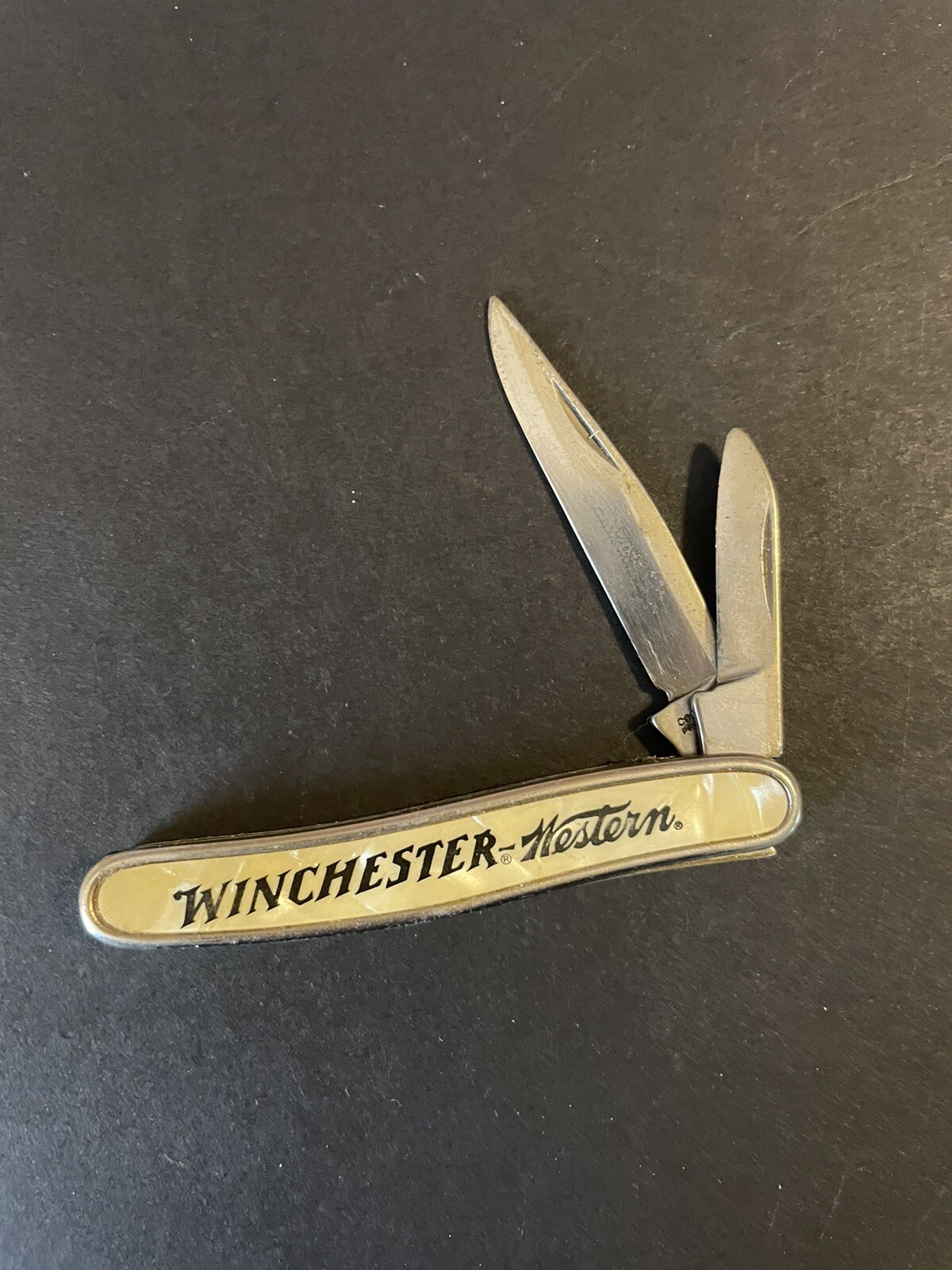 Vintage. USA Winchester Western Folding Pocket Knife Pearl Inlay | eBay