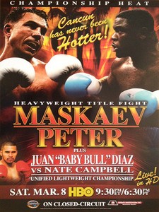 Vintage Original Samuel Peter vs. Oleg Maskaev Boxing Fight Poster | eBay