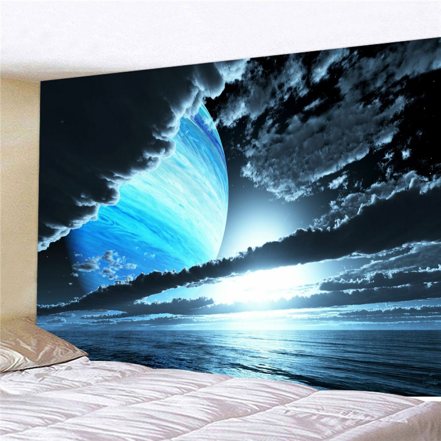 Large Night Star Tapestry Wall Hanging Throw Blanket Yoga Mat Bedspread ...