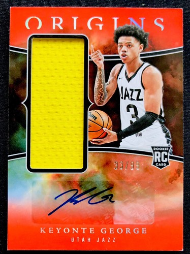 2023-24 ORIGINS ROOKIE JERSEY RED RPA AUTO KEYONTE GEORGE RC #33/99 ...
