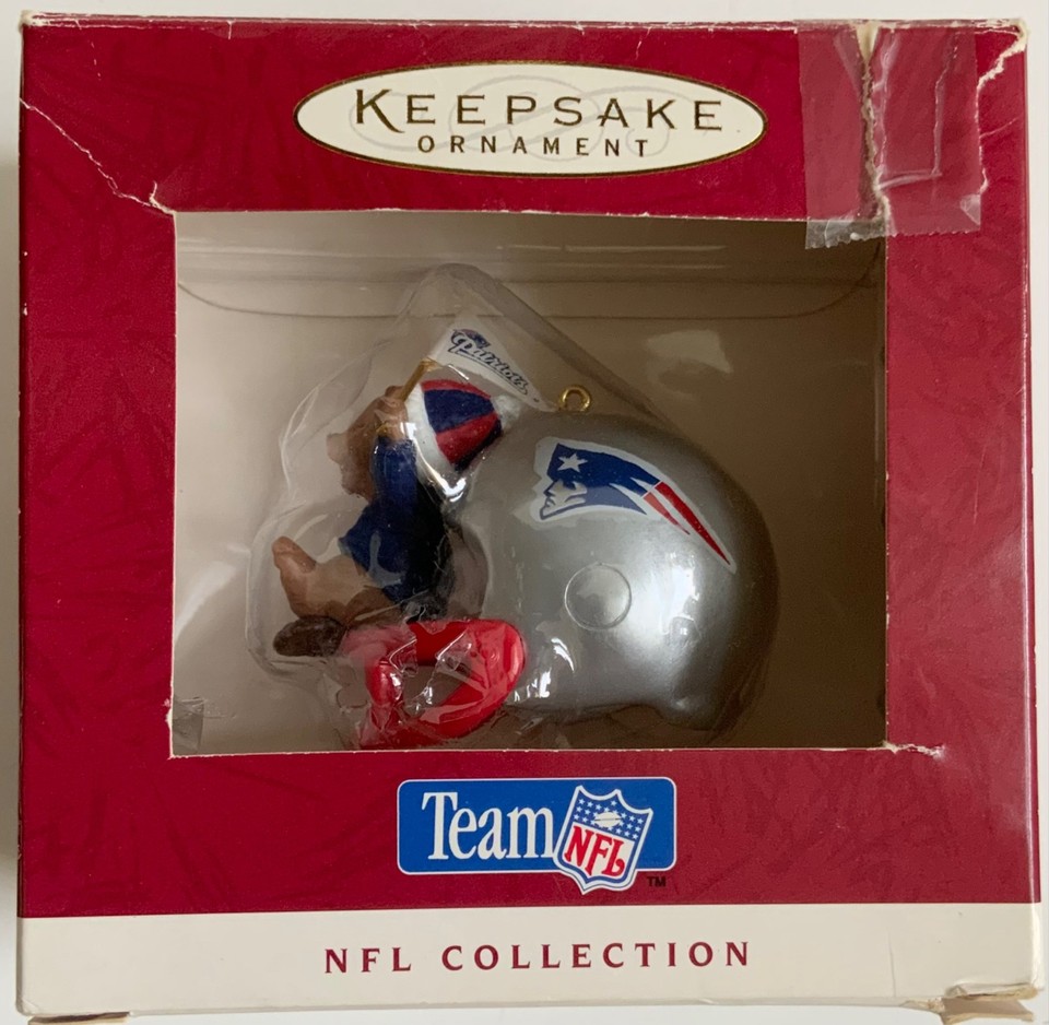 Vintage Hallmark Keepsake Ornament New England Patriots Helmet NFL Team ...