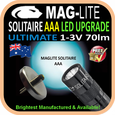 MAGLITE UPGRADE LED SOLITAIRE AAA BULB GLOBE for FLASHLIGHT TORCH 1-3V ...