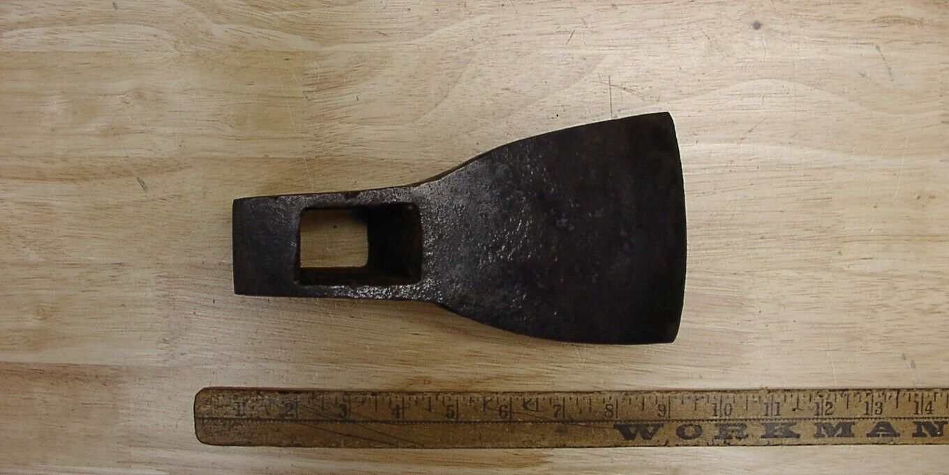 Antique Unbranded Adze Head,Log Hewing,3lbs.7oz,8-3/8" OAL,4-5/16" Edge ...