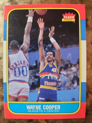 1986 Fleer #18 Wayne Cooper NBA Basketball Card Denver Nuggets | eBay