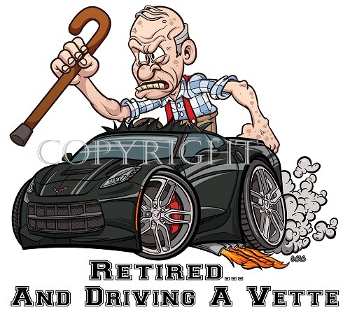 Corvette Funny Comics