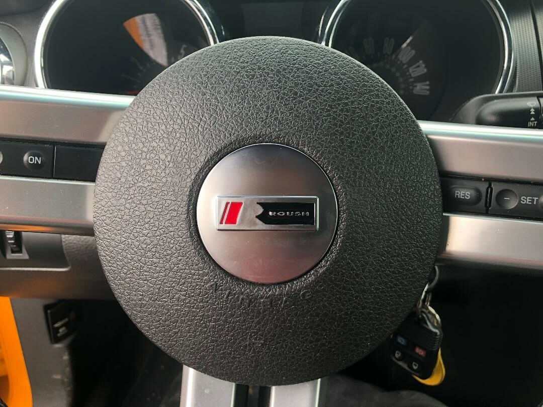 NEW 2005 - 2014 FORD MUSTANG ROUSH LOGO BADGE STEERlNG WHEEL EMBLEM ...