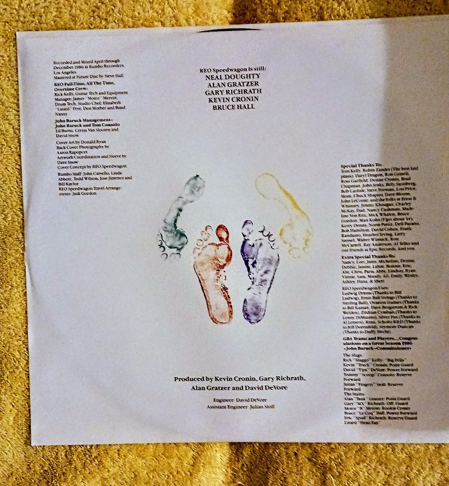 REO SPEEDWAGON LOVE AS WE KNOW IT "PROMO" V,NM C,EX 1987 EPIC RECORDS ...