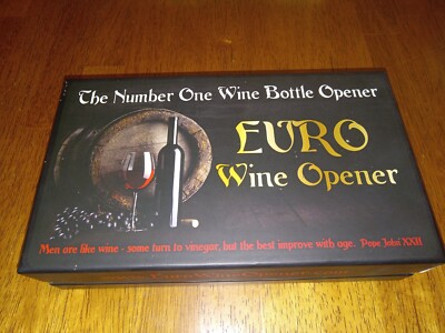 Wine Opener EUROBRAND THE NUMBER ONE WINE BOTTLE OPENER BRAND NEW 4 ...