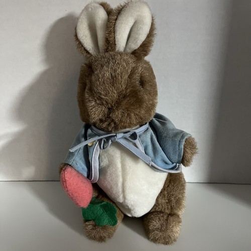 Eden Toys Peter Rabbit Beatrix Potter Plush Doll Toy w Carrot Vintage ...