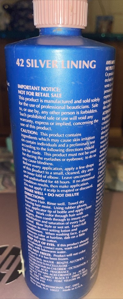 Revlon Roux Fanci-Full Rinse Temporary Hair Color Rinse-#42 Silver ...