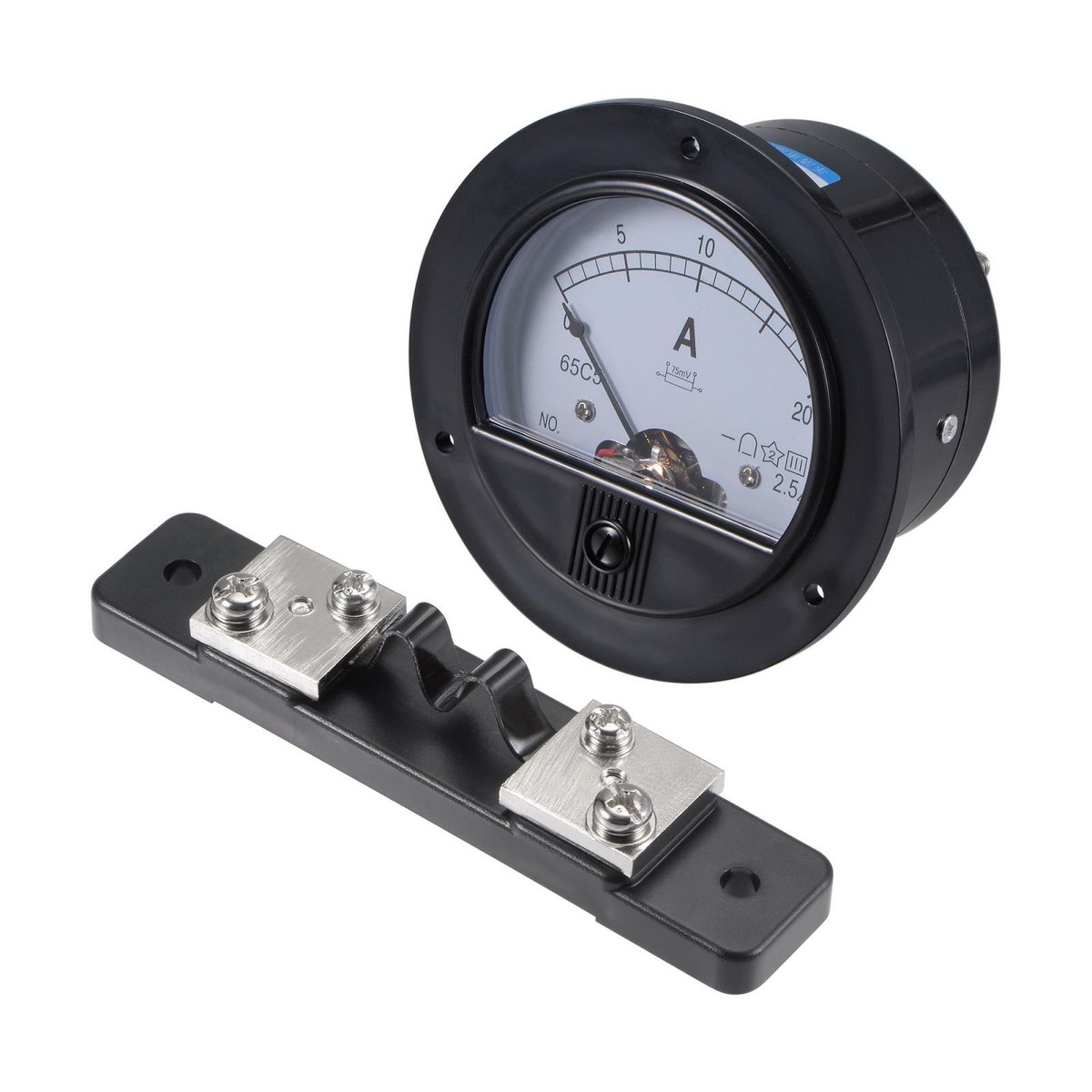 AC Current Industrial Multimeters AC 0-20A Rectangle Analog Current ...