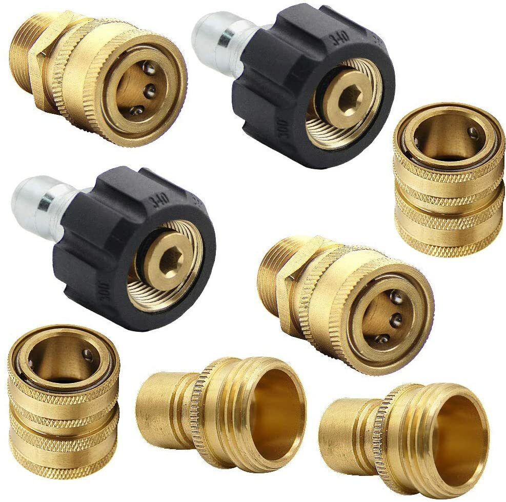 Pressure Washer Hose Connector Adapter Set Quick Connect Gun to Wand ...