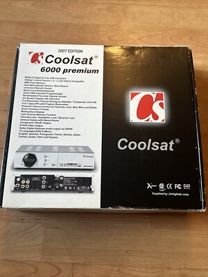 Coolsat 6000 Premium Free To Air Digital Satellite Receiver Black - New ...