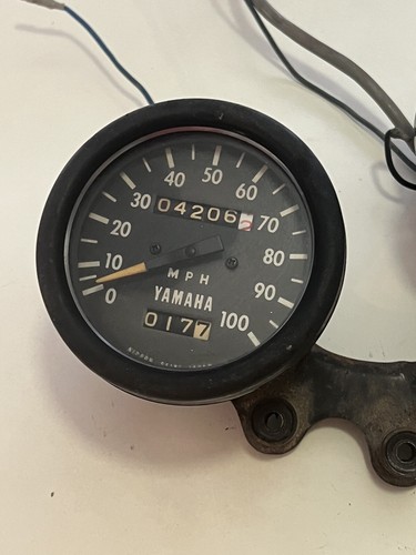 1970 YAMAHA CT1 175 ENDURO TACHOMETER SET ASSEMBLY JAPAN HANDLEBAR ...
