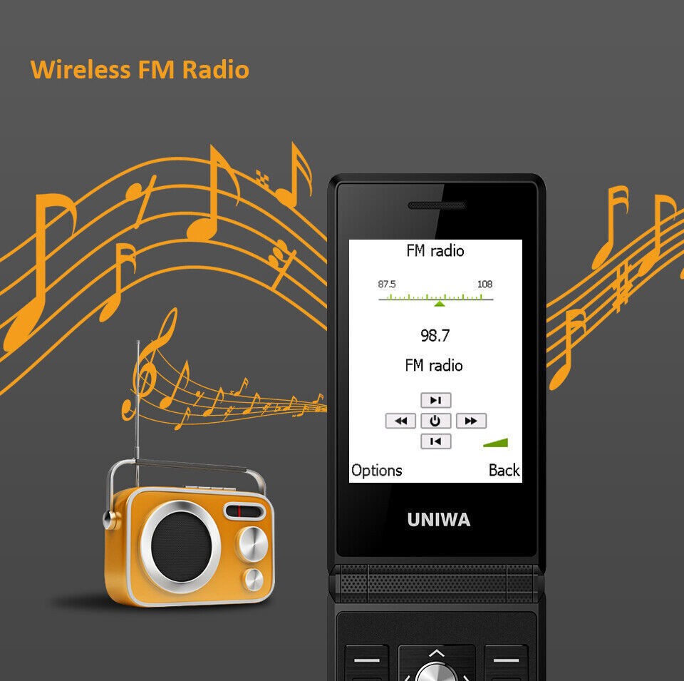 Unlocked Old Man Flip 2G GSM Mobile Phone Dual Sim Senior Big Push ...