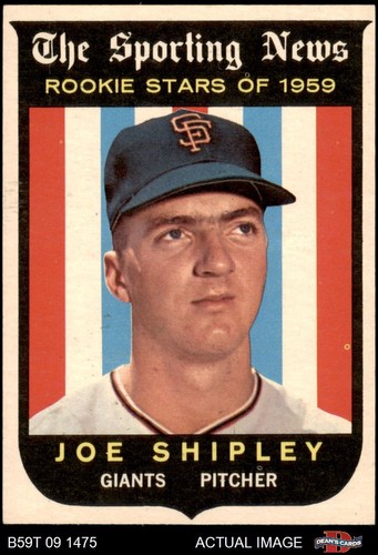 1959 Topps #141 Joe Shipley Giants RC STAR 7 - NM | eBay