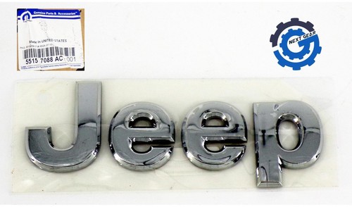 New OEM Mopar "JEEP" Hood Nameplate 2006-18 Wrangler Grand Cherokee ...