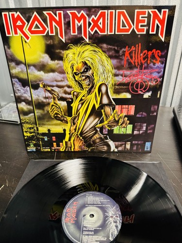 Iron Maiden DEREK RIGGS Autographed Signed Album KILLERS Genuine ...