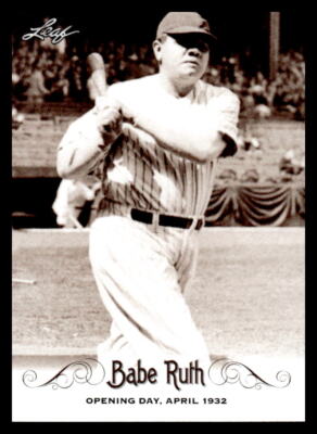 2016 Leaf Babe Ruth Collection Babe Ruth #10 New York Yankees Baseball ...