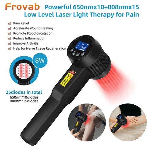 8W Class 4 Cold Level Laser Therapy Infrared Light Treatment For Pain ...