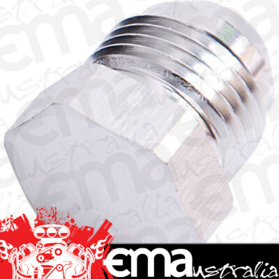 Aeroflow AF806-08S Flare Plug Male -8AN Silver Male Flare Plug -8An ...