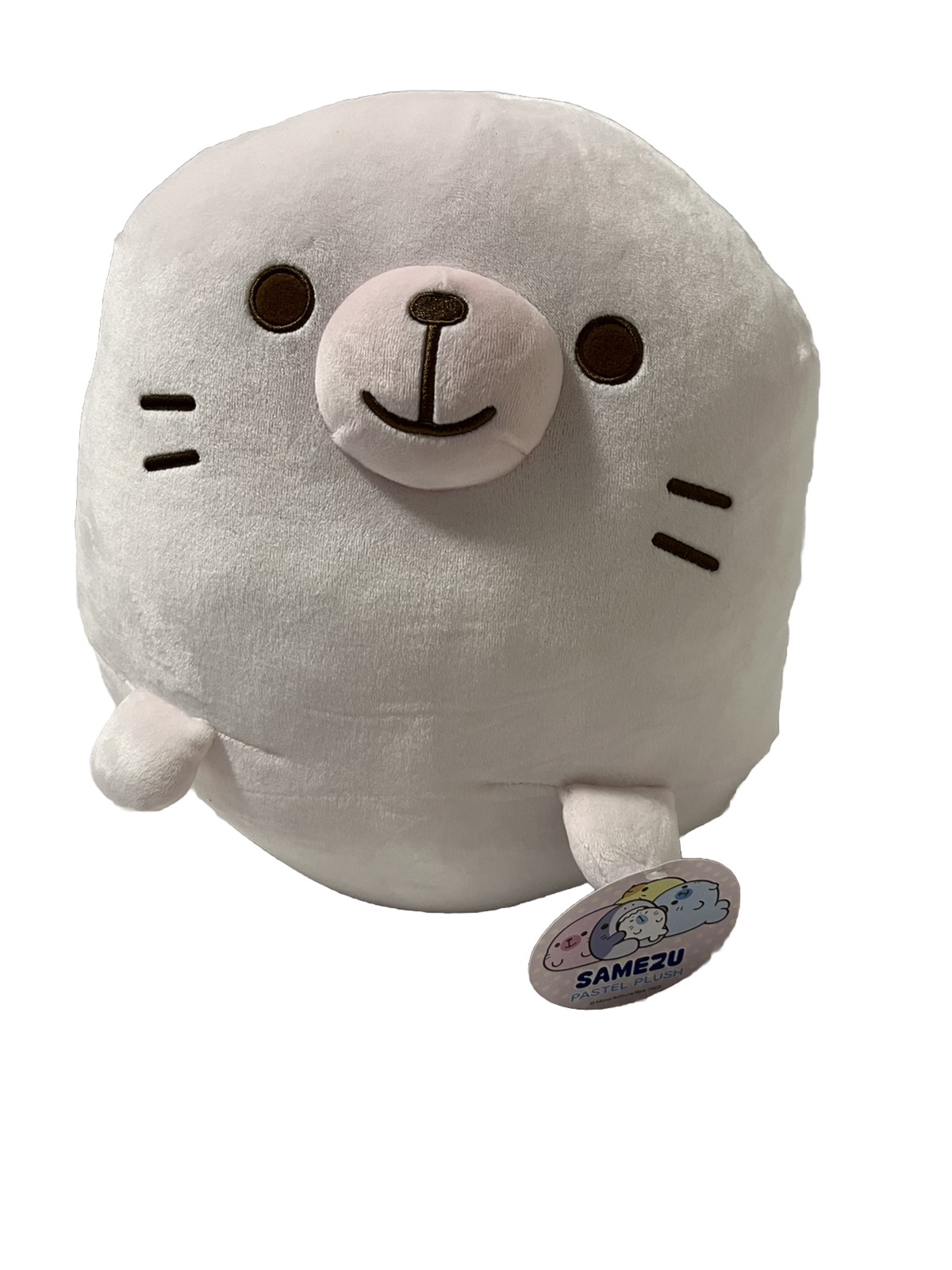 Samezu Pastel Plush Seal Yummy Pink Large 11 X 15” Plush Round 1 | eBay