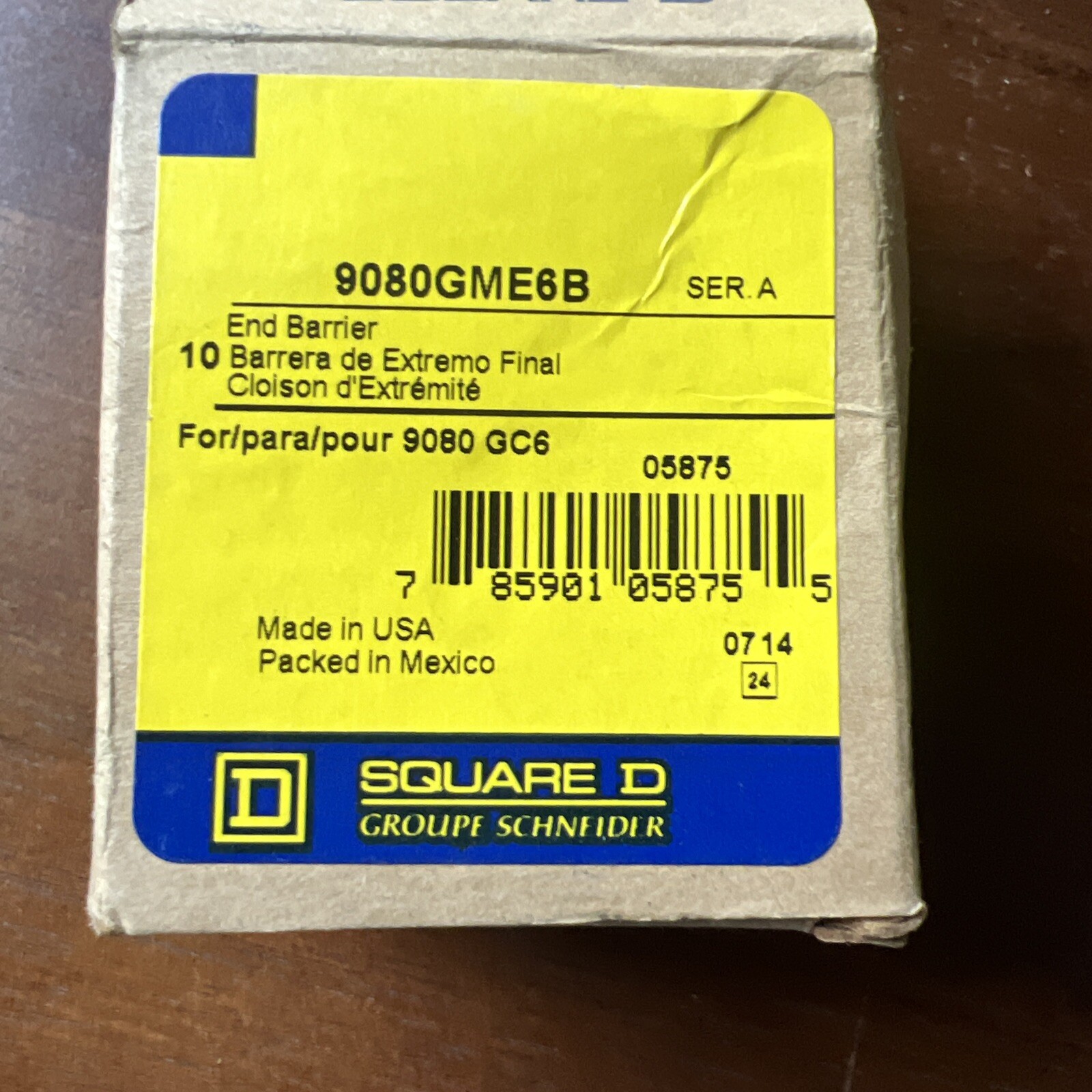 SQUARE D End Barrier 9080GME6B. PACK OF 7!. G8 | eBay