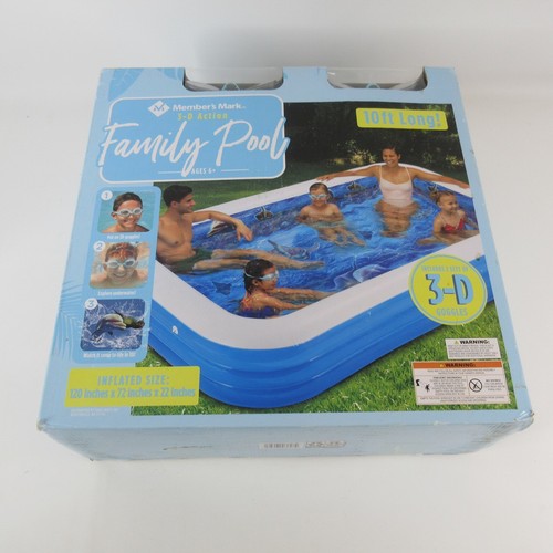 Member’s Mark 3D Action Inflatable Family Pool 10 Ft Long Sea Life ...