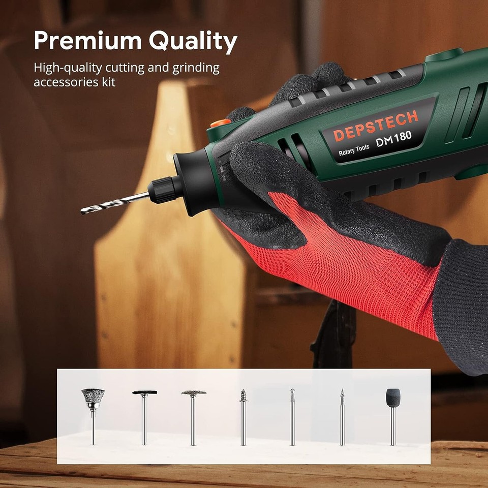 DEPSTECH Rotary Tool Accessories Kit 420Pcs Set Universal Fits Carving ...