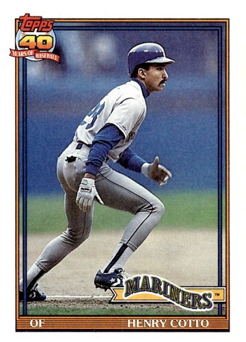1991 Topps #634 Henry Cotto - Seattle Mariners | eBay