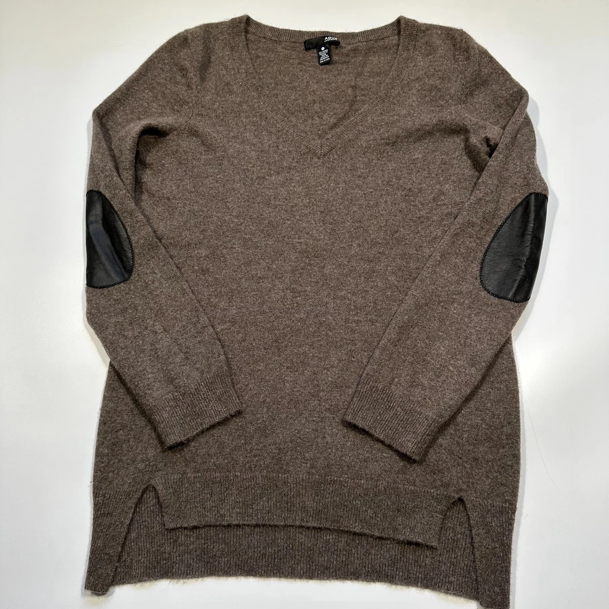 Aqua Sweater With Elbow Patch