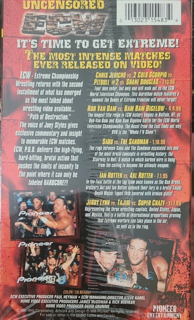 ECW - Path of Destruction (VHS, 2000, Uncensored) for sale online | eBay