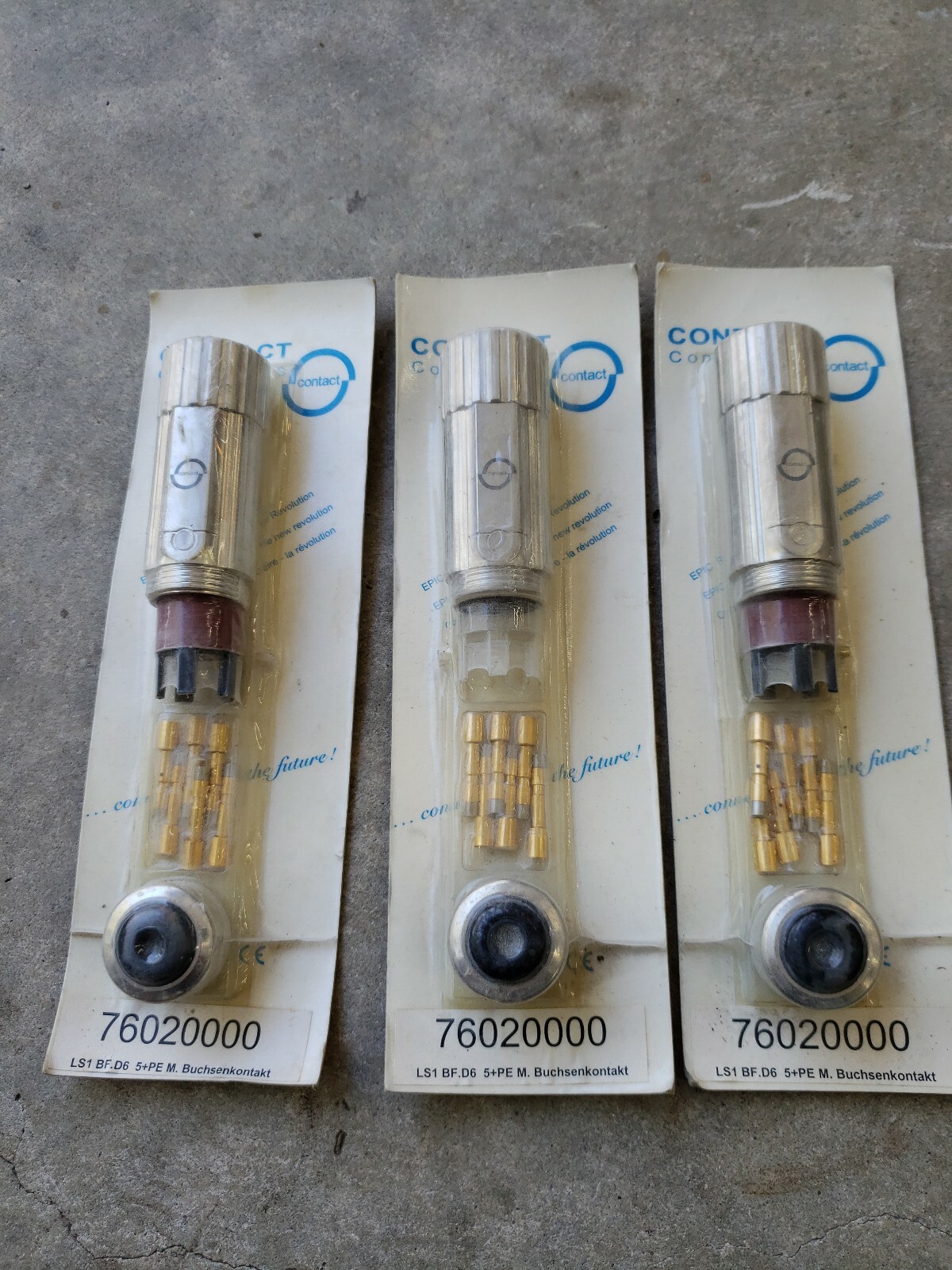Lot of 3 contact connectors 76020000. NOS items. | eBay