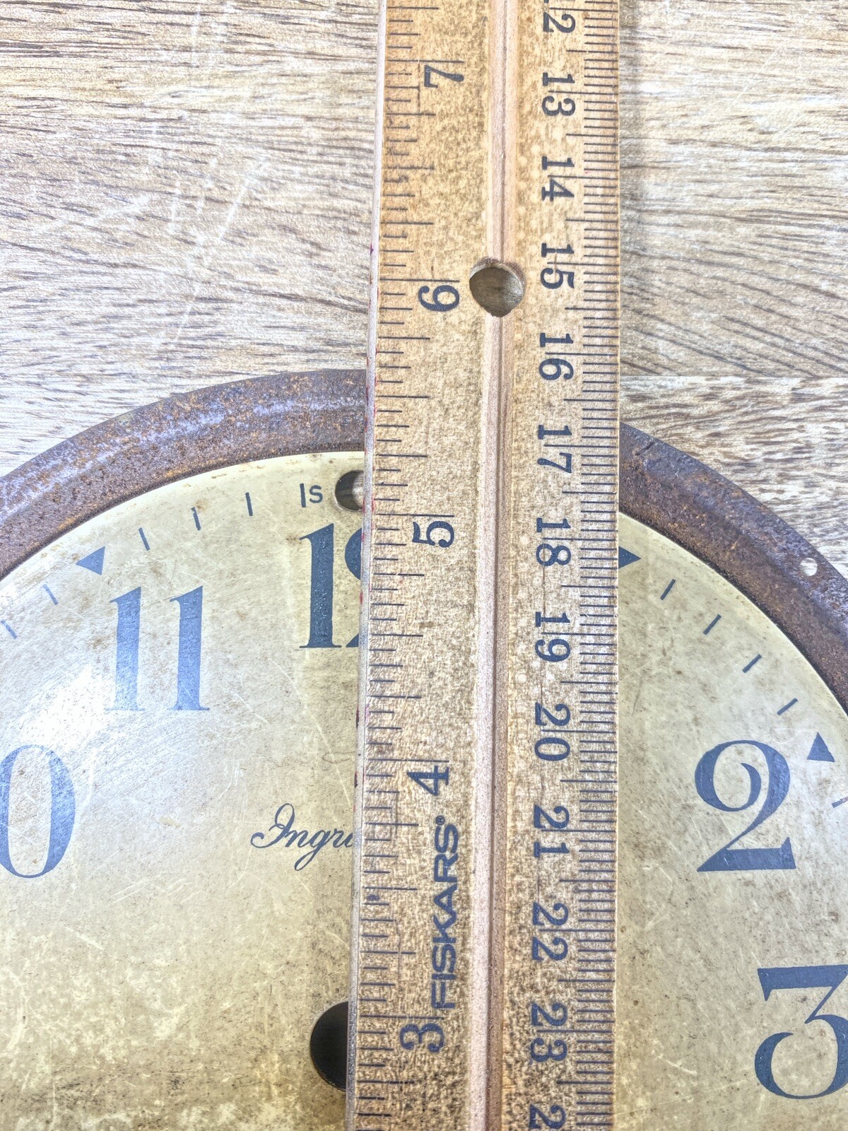 Old Ingraham Clock Movement Dial Pan (5.68 Inch Or 144.32mm Dia) (KD270 ...