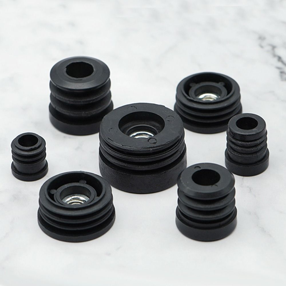 Plastic Nut Hole Plug Black Furniture Leveling Feet Pipe Inner Plug ...
