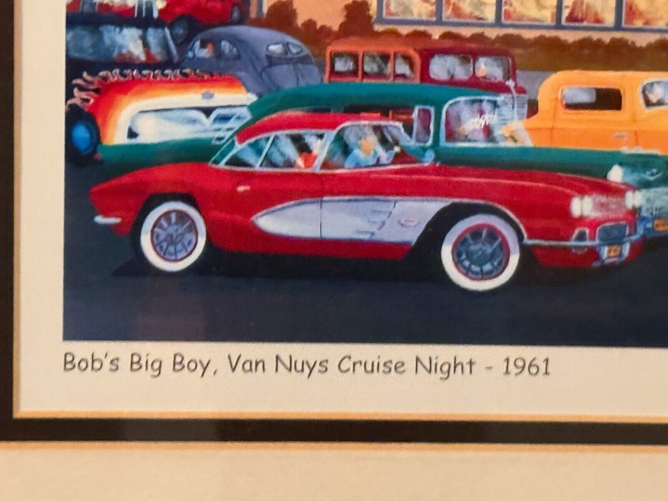 Bobs Big Boy Stan Cline Signed Litho Van Nuys Cruise Night 1961 Framed ...