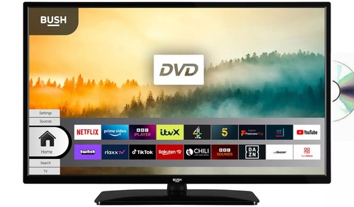 Bush 32 Inch Smart TV Full HD HDR LED TV Built In DVD Combi WiFi ...