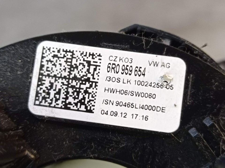 Steering Coil Spring Manifold Ring Airbag for Seat 6R0959654 6R0953521D ...