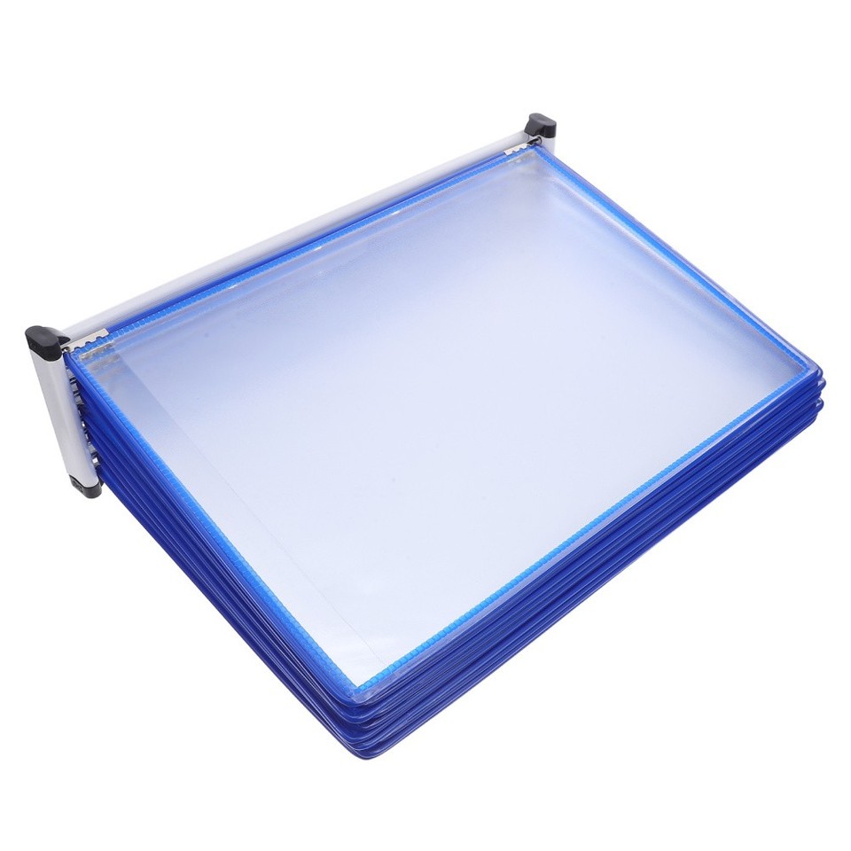 Wall File Holder: 10 Page A4 Folder Holder - Wall-Mounted Document ...